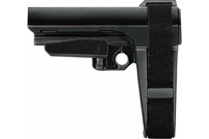 SB Tactical SBA3X-01-SB SBA3 Synthetic Black 5-Position Adjustable for