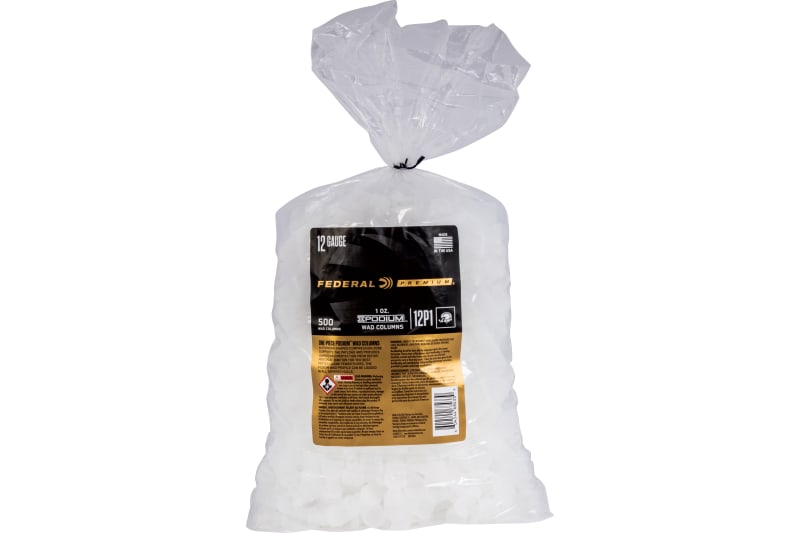 Federal 12P1 Podium Wad 12GA 1oz White Plastic 500/10