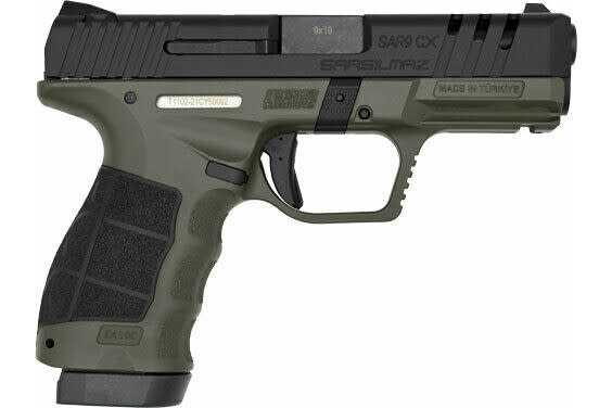 SAR USA SARCXODBL USA SAR9X Compact Pistol 4" Barrel 15rd OD GREEN/BLACK