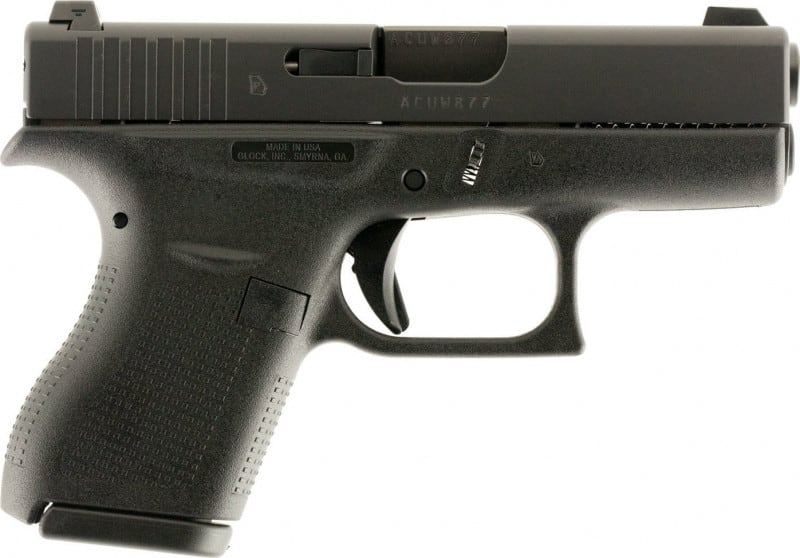 Glock UI4250701 G42 Subcompact Double 380 ACP 3.25" 6+1 Black Polymer