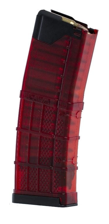 Lancer Systems AR-15 30rd 223/556/300Black Translucent Red Mag