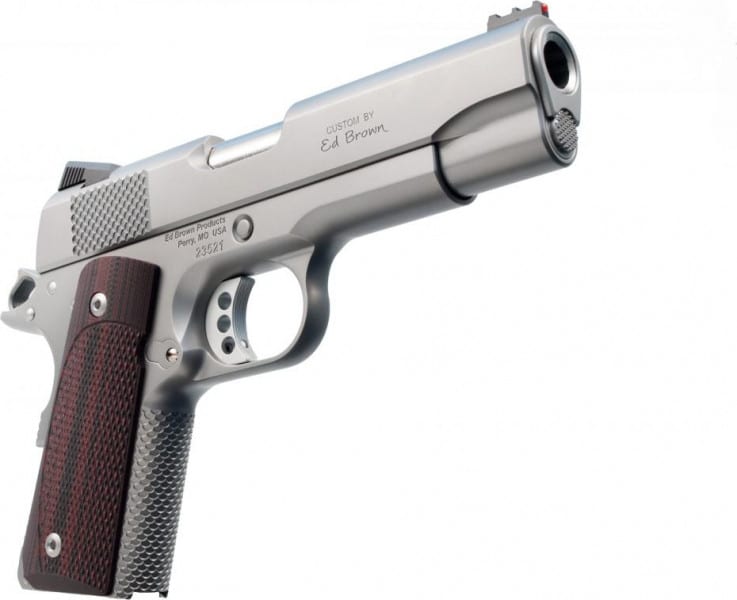 Ed Brown CCO18SS CCO Single 4.25" 7+1 FOF Black VZ Grip Stainless Steel