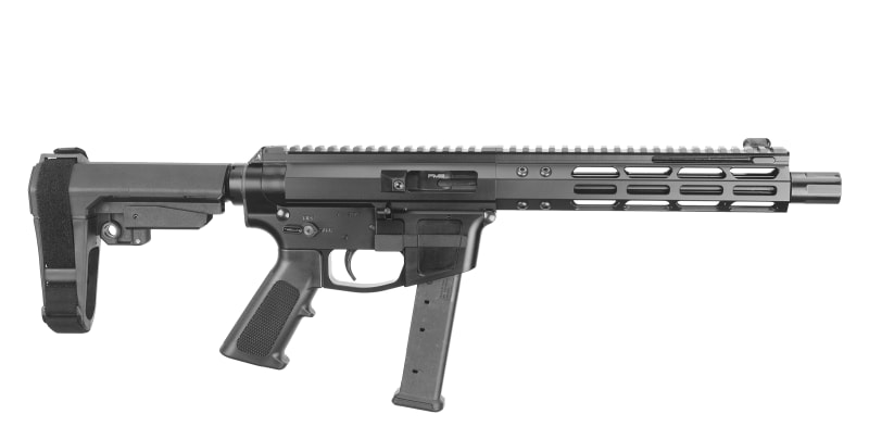 Foxtrot Mike 9MM, Front Charging 10", SBA3 Brace, Micro Blast Diffuser