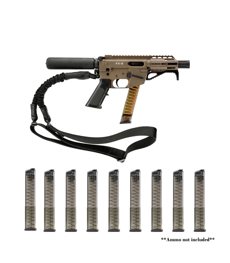 Freedom Ordnance FX-9 9mm Promo Pistol Pkg, 4" Bbl, Billet Rec's, M-Lok ...