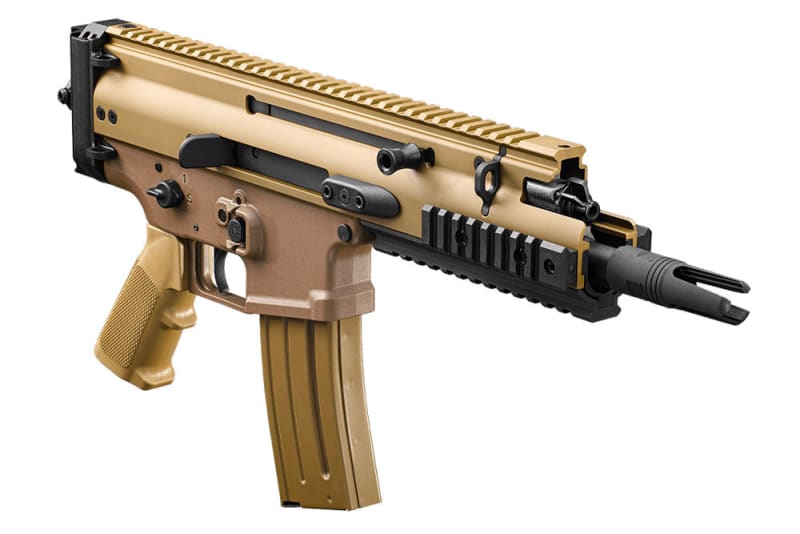 FN 38101241 Scar 15P 30+1 7.50" Chrome-Lined Barrel, Flat Dark Earth, A2