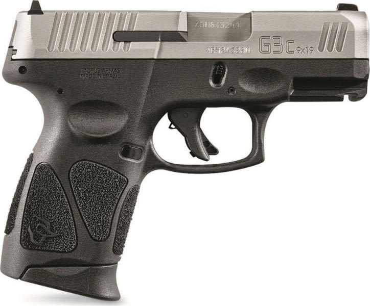 Taurus 1C3C939 G3C 9MM Semi-Auto Pistol, 3.20" Barrel, 12+1 Stainless