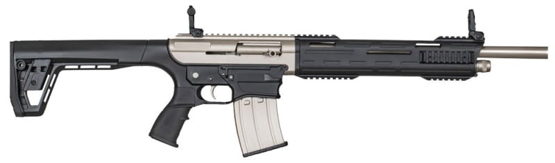 Tokarev TAR-12MP Shotgun 18.5", 12GA, 2-3/4-3"- Tsunami Nickel Marine