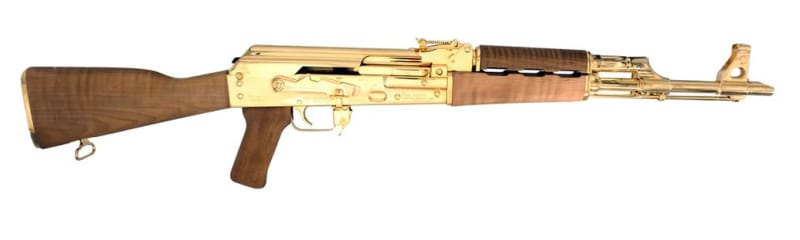 Zastava Arms ZPAP 7.62x39mm Gold Plated AK-47 Rifle ZR7762WMGL