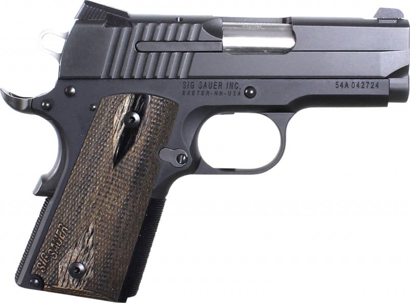 Sig Sauer 1911 Ultra Compact 45 ACP Pistol, NS Black 2 7rd 1911U45BSS