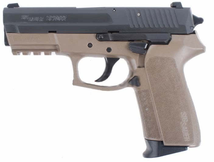 Sig Sauer Pro SP2022 9mm Pistol, 3.9 2 Tone FDE Stainless Steel NS