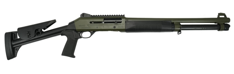 Ermox X-Defense M4 Tactical 12GA 18.5" BBL 5rd Semi-Auto Shotgun, ODG