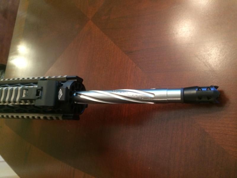 AR-15 Rifle Barrel, 16" Stainless, Spiral Fluted Heavy Barrel 1 in 9 ...