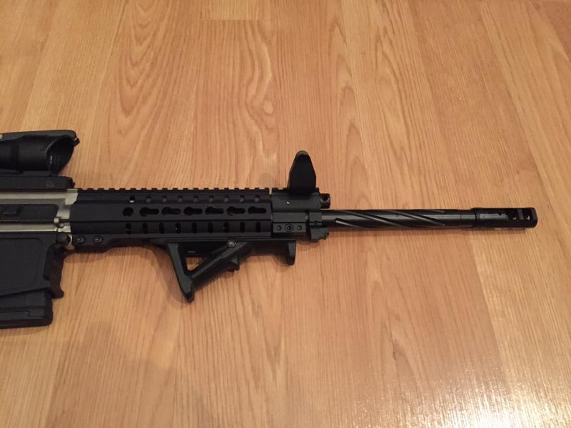 AR-15 Rifle Barrel, 16" Stainless, Spiral Fluted Heavy Barrel 1 in 9 ...