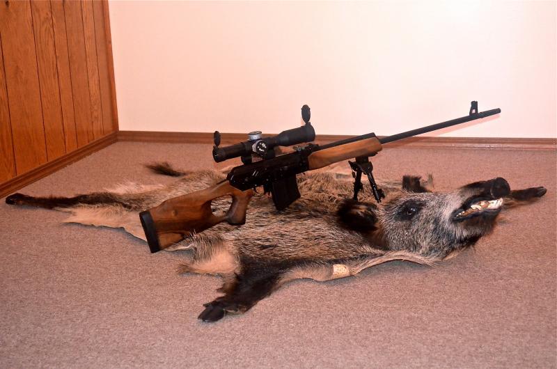 Russian VEPR 7.62x54r Rifle W / 27.5" BBL, Thumb hole, Walnut