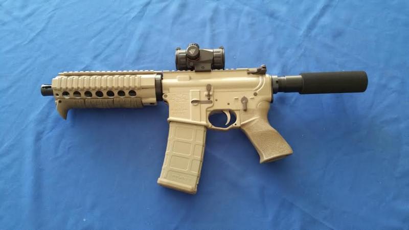 AR-15 Barrel, 7.5" M4 AR-15 Type Stainless Pistol Barrel W / 1 in 7 ...