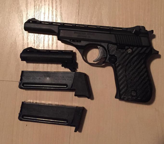 Phoenix Arms HP22A Pistol, 22LR, 3", All Black, 10 Round Mag - Made In USA