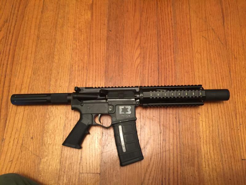 E3 Arms Omega-15 AR-15 Black Polymer Complete Lower Receiver