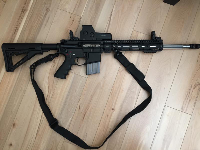 AR-15 Rifle Barrel, 16" Stainless, Fluted Heavy Barrel 1 in 8 Twist ...