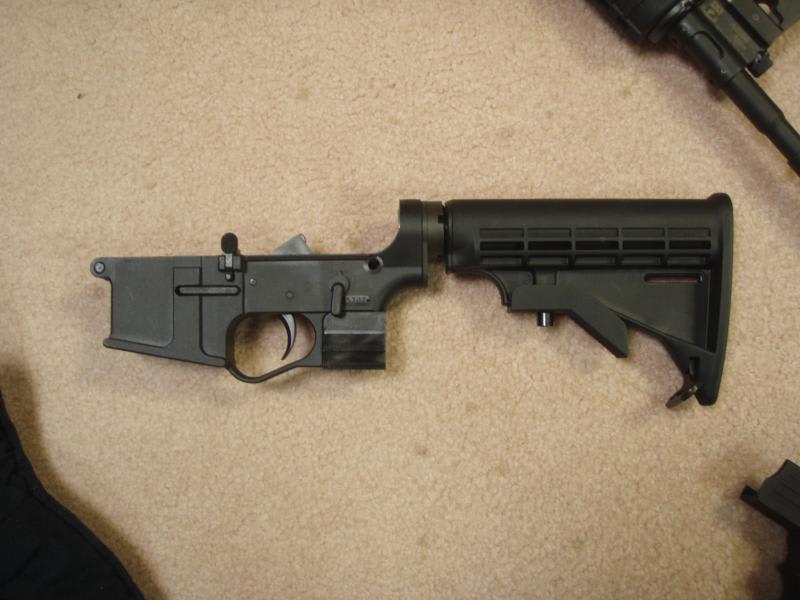 E3 Arms Omega-15 AR-15 Black Polymer Complete Lower Receiver